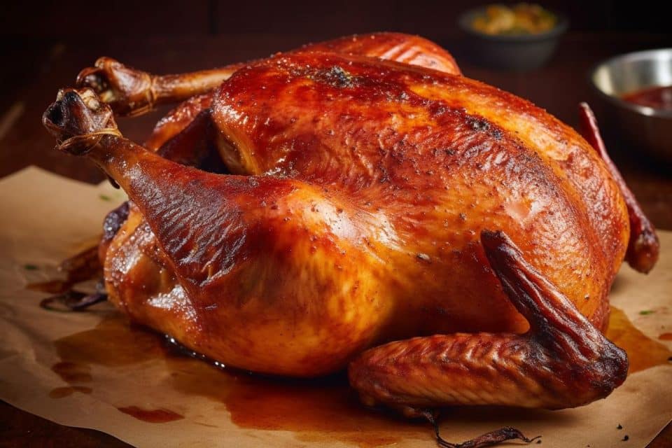 Kamado Joe Smoked Whole Chicken