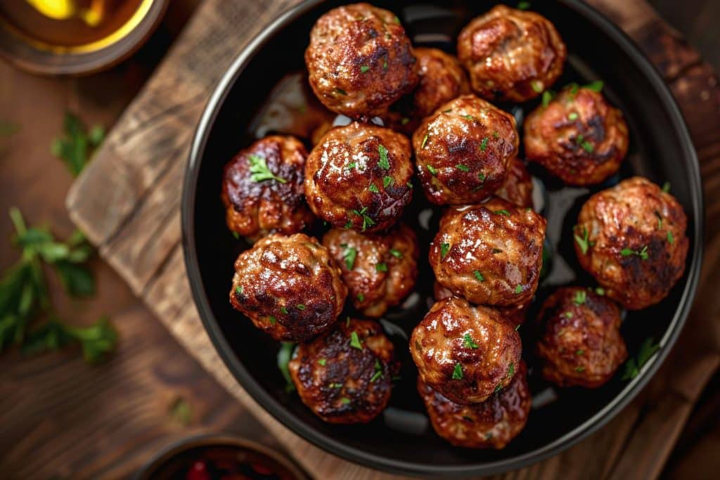 Smoked Fireball Whiskey Meatballs Recipe for Grilling Fans
